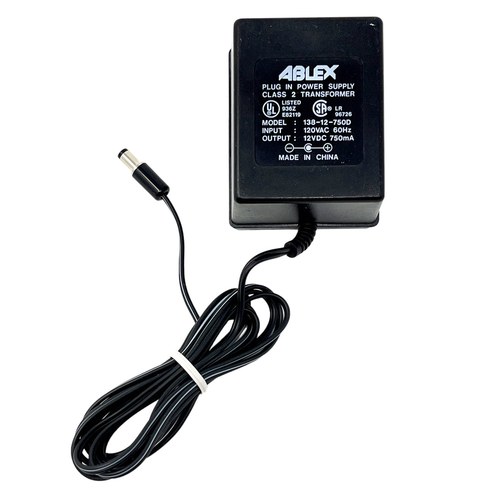 138-12-750D-B - ABLEX Plug-In Charger 12V, 750mA Unregulated, Single S ...