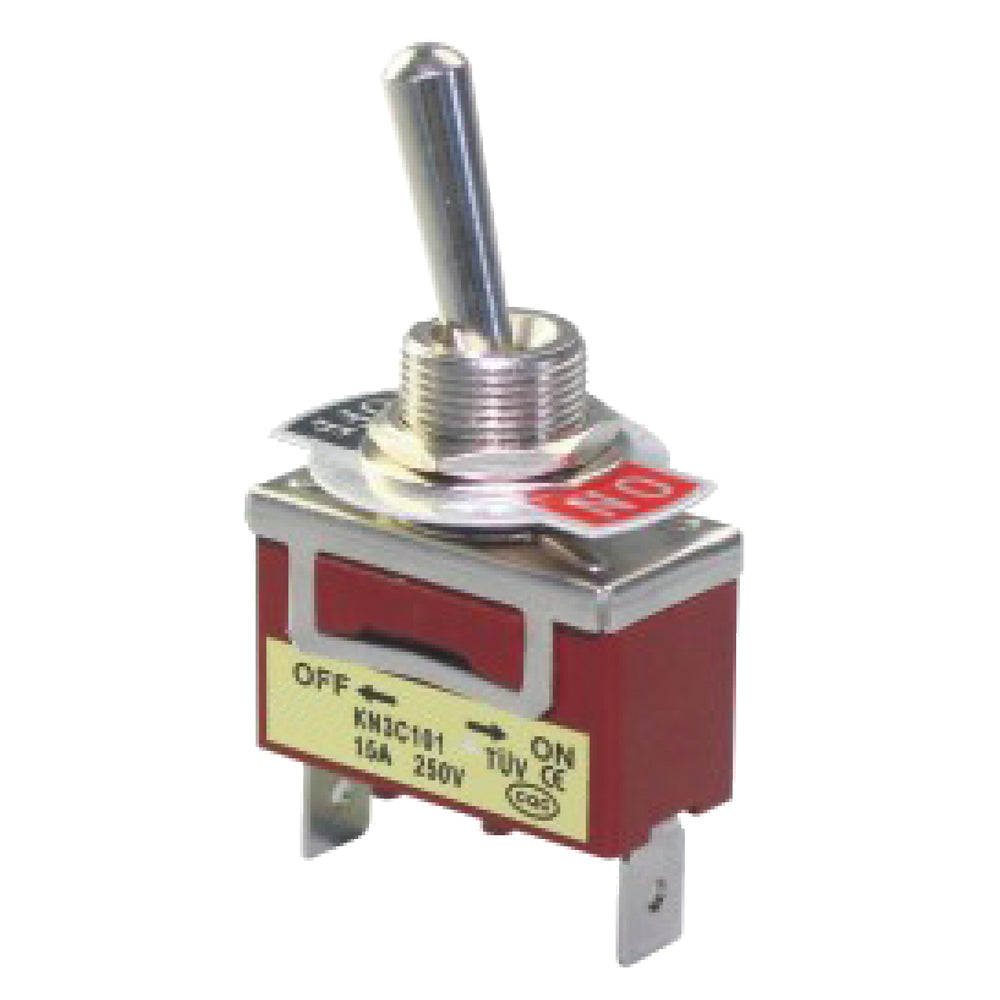 696313 - Heavy Duty (ON)-OFF Momentary Toggle Switch, SPST, 2 Push-On ...