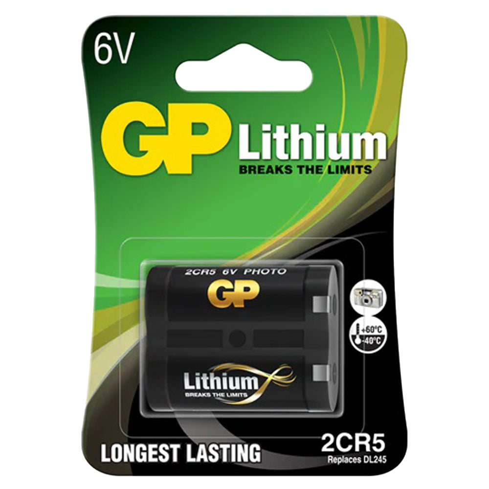 GP-2CR5 - GP 2CR5 Lithium 6V Photo Battery — PLP Battery Supply