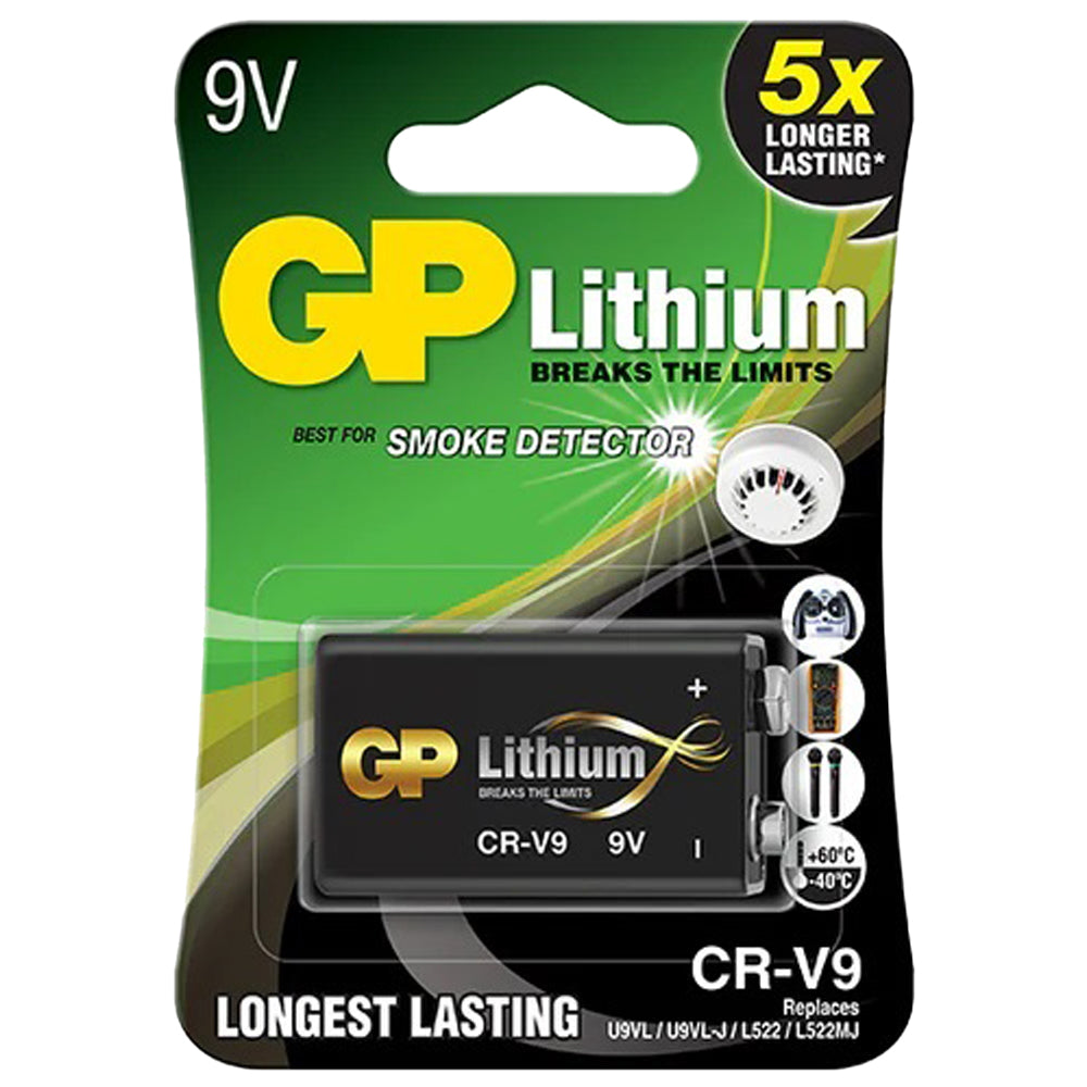 GP-9VL - GP 9V Lithium Battery — PLP Battery Supply