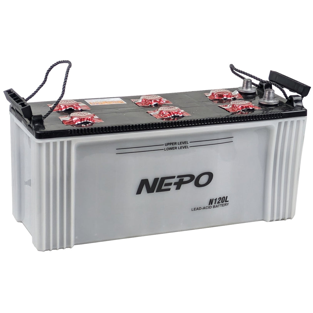 NEP-N120L - NEPO N120L Conventional 12V Japanese Tractor Battery, Dry ...