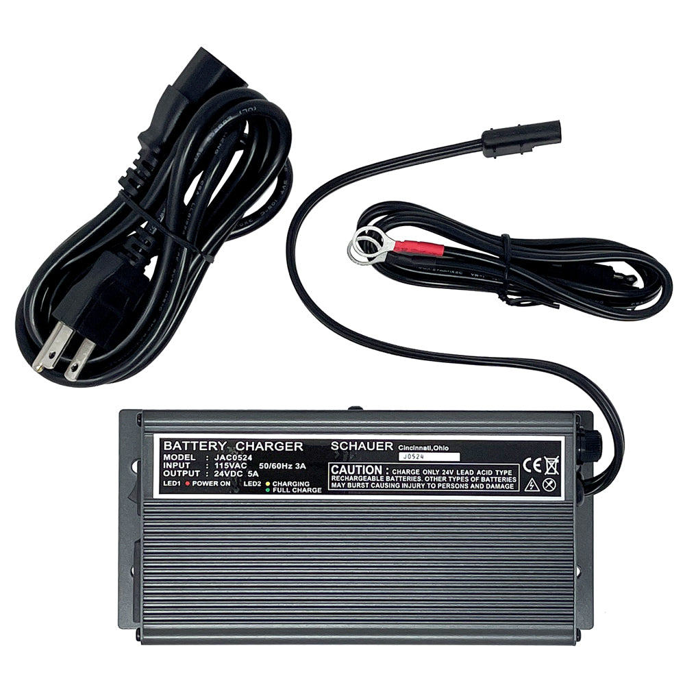 JAC0524-R - Schauer 24V, 5A Fully Automatic Electronic Charger/Maintai ...